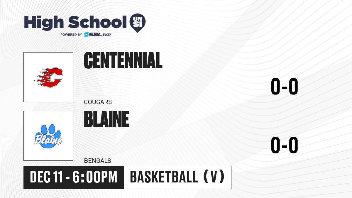 Centennial vs Blaine Boys Basketball - Dec 11, 2025 - High School On SI