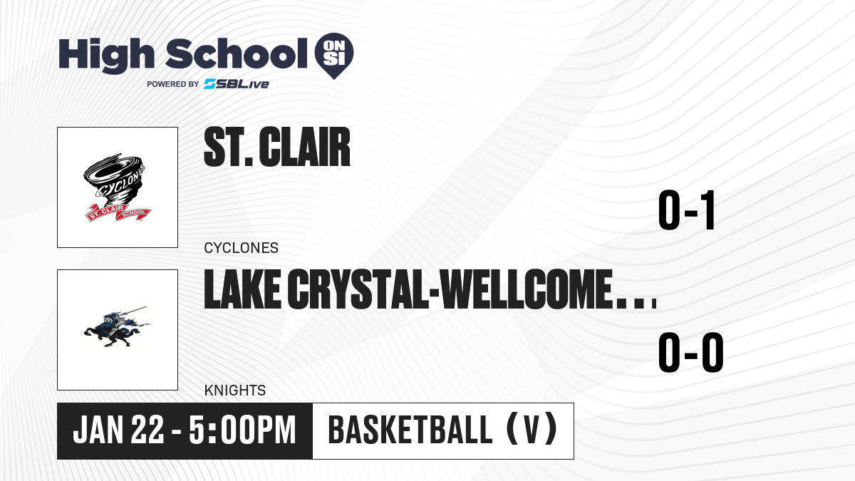 St. Clair vs Lake Crystal-Wellcome Memorial Boys Basketball - Jan 22 ...