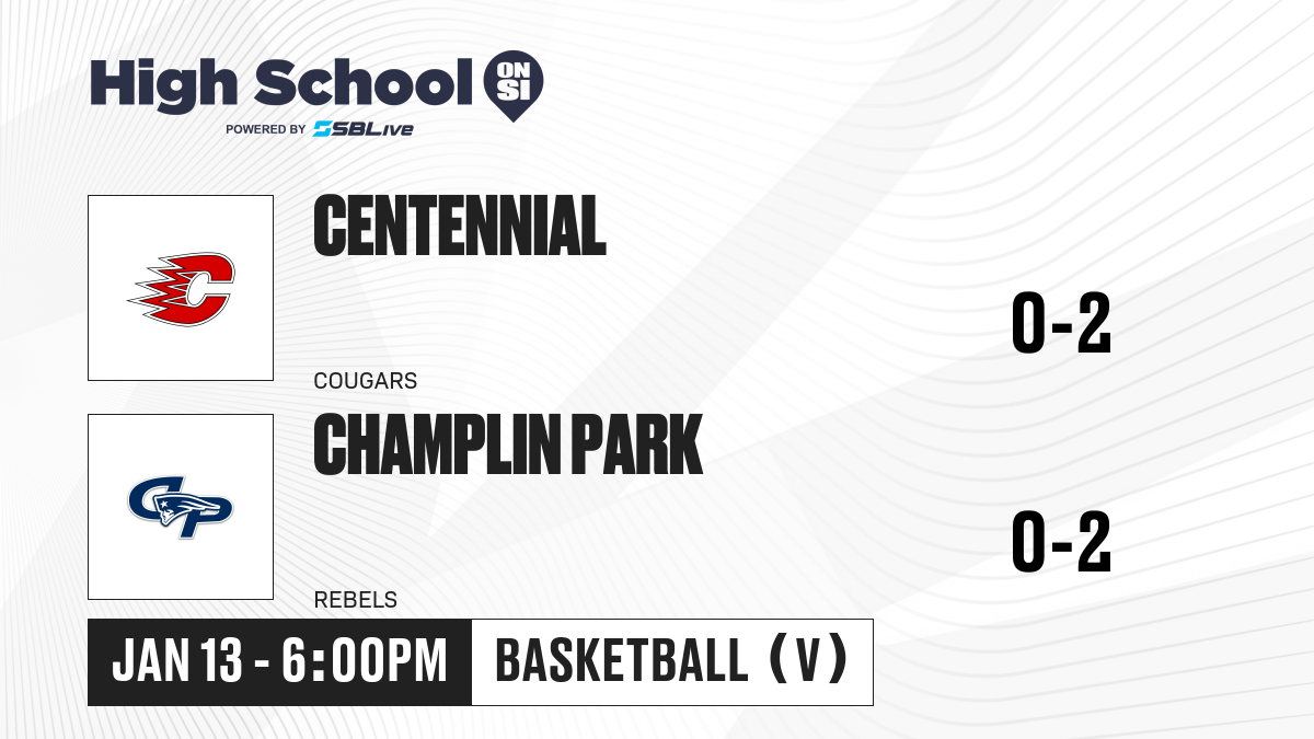 Centennial vs Champlin Park Boys Basketball - Jan 13, 2026 - High ...