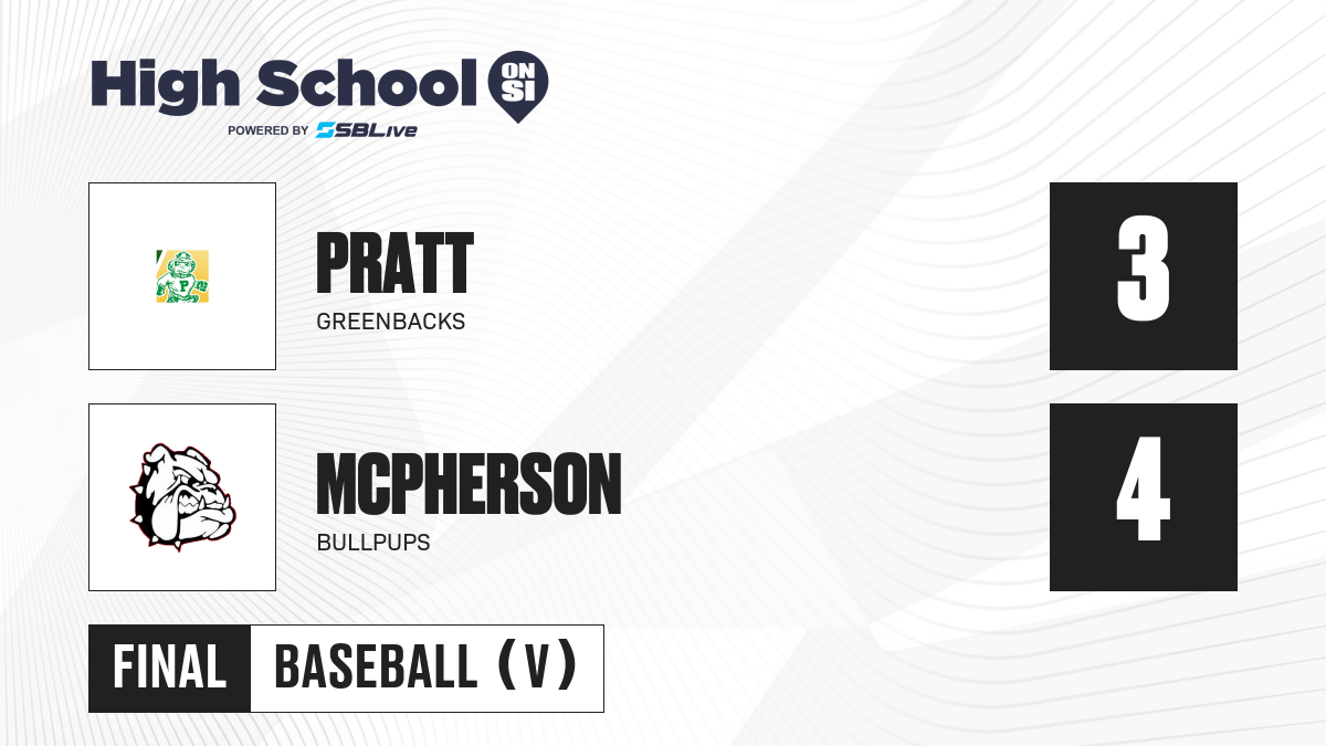 Pratt vs McPherson Baseball - May 25, 2026 - High School On SI