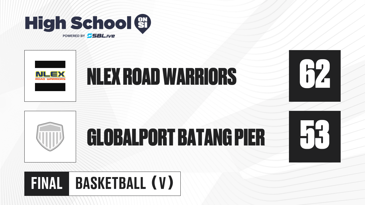 Recap - Nlex Road Warriors vs Globalport Batang Pier Boys Basketball ...