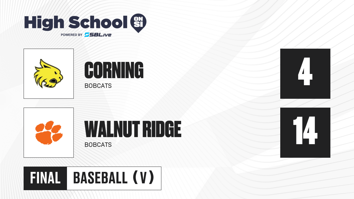 Box Score - Walnut Ridge vs Corning Baseball - Apr 13, 2021 - High ...