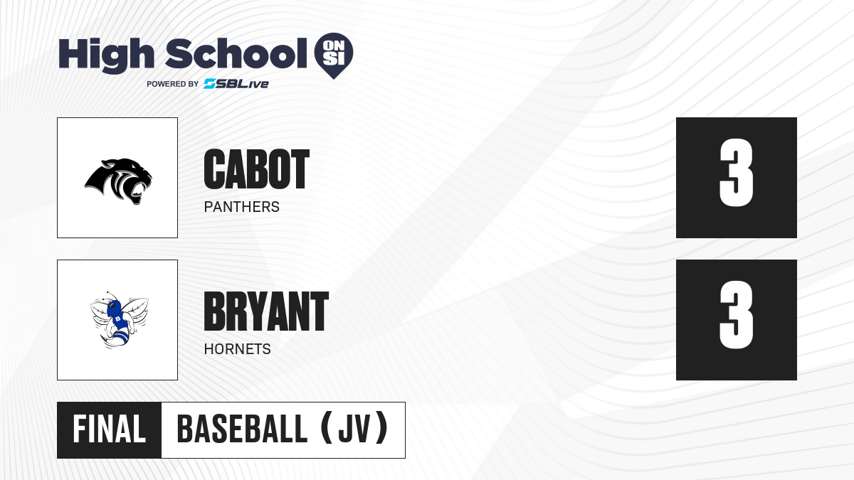 Box Score - Bryant vs Cabot JV Baseball - Apr 6, 2021 - High School On SI